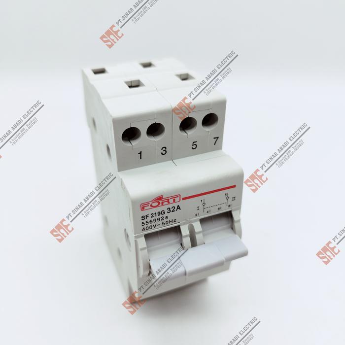Jual MCB COS Change Over Switch Fort 32A 40A 2P Pole / Genset PLN - 25 ...