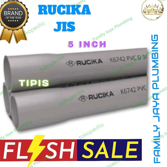 Jual PIPA PVC 125MM 5" RUCIKA WAVIN JIS VU TIPIS - Jakarta Pusat - Family Jaya Plumbing | Tokopedia