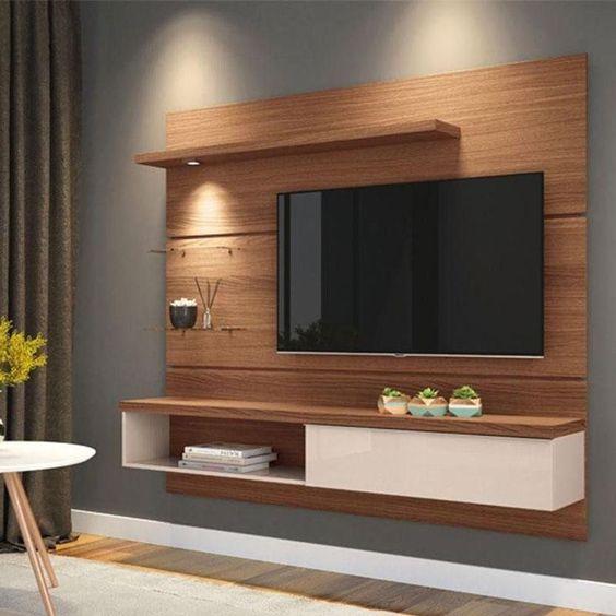 Jual backdrop tv minimalis meja rak hpl custom furniture jakarta ...