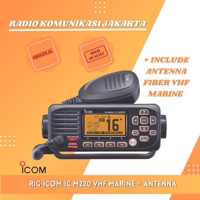 Jual Original Ori Radio Rig Icom IC M220 M-220 Include Antenna VHF Marine - Jakarta Barat ...