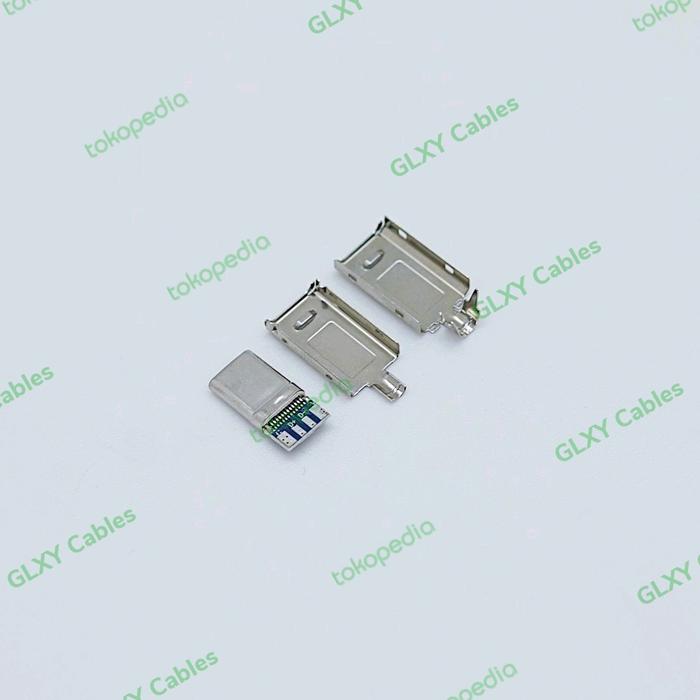 Jual DIY USB Type C OTG Connector Socket With Metal Housing - Kota ...