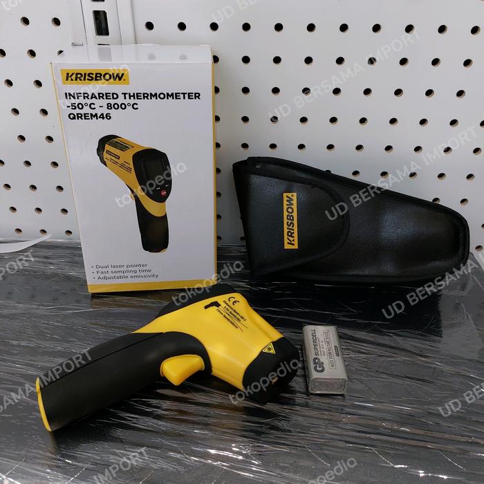 Jual krisbow thermometer gun thermo gun infra red dual laser 800'C ...