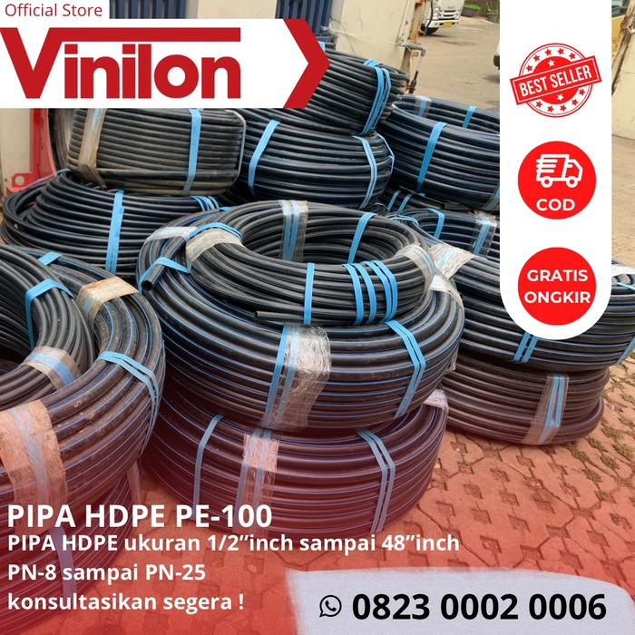 Jual Pipa Hdpe 1 inch Vinilon | 1 Roll 200 meter - Jakarta Timur ...