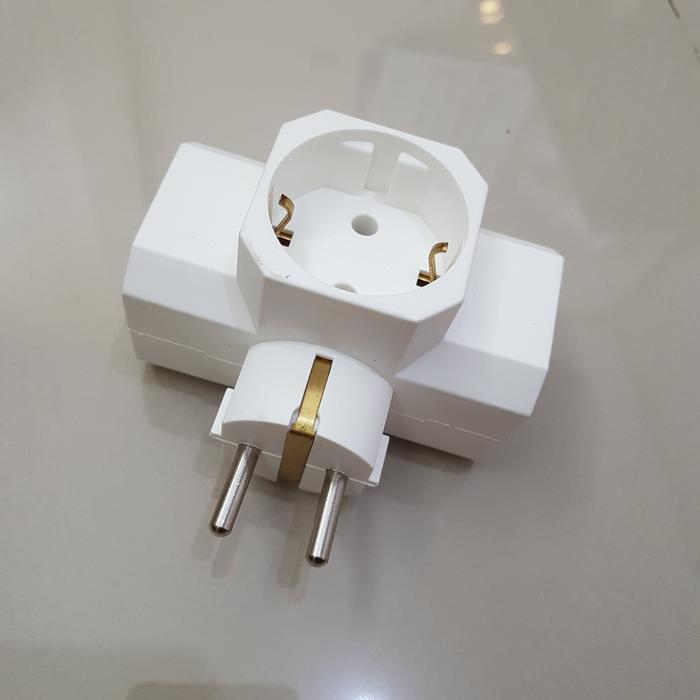 Jual Colokan T Listrik Broco SNI / Adaptor Colokan Listrik Model T ...