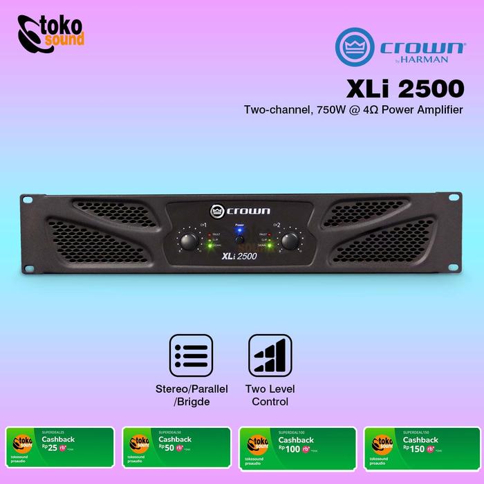 Jual Crown XLi 2500 - 2 Channel Stereo Power Amplifier - Jakarta Barat ...