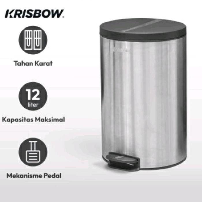 Jual Krisbow Tempat Sampah Injak Stainless 5 Liter - Kota Tangerang - Kitchen Stores | Tokopedia