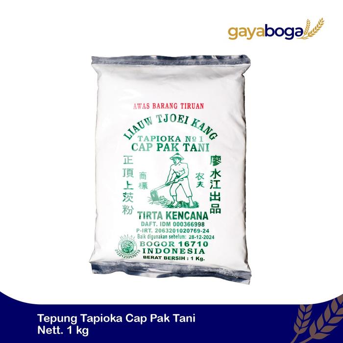 Jual TEPUNG TAPIOKA LIAU TJOEI KANG CAP PAK TANI 1 KG / TEPUNG SAGU 1 ...
