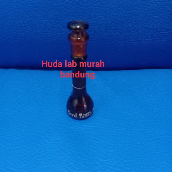 Jual labu ukur 5ml full amber/labu ukur coklat full 5ml pyrex - Kab ...