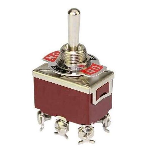 Jual Saklar MOMENTARY Toggle 6 pin Toggle SPRING Switch 6 Kaki ON OFF ...