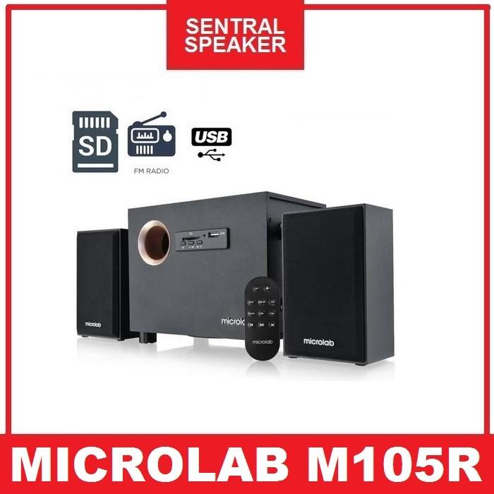 Jual Microlab M105R Desktop Computer Speaker Komputer PC USB FM Radio ...