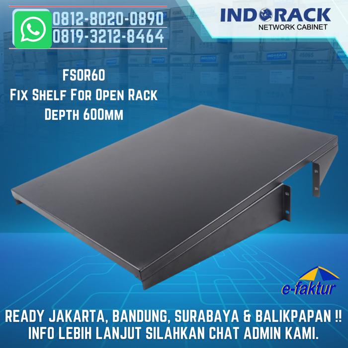 Jual FIXED SHELF OPEN RACK 600MM - ACCESSORIES RAK SERVER INDORACK ...