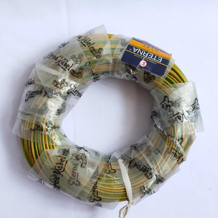 Jual ETERNA NYAF 1.5 MM / 1.5MM KABEL LISTRIK SERABUT TEMBAGA ( 100 METER ) - Merah - Kota ...