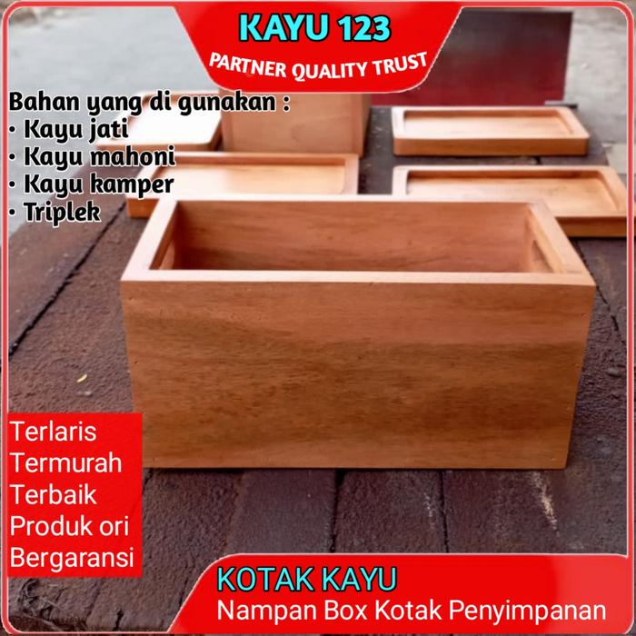 Jual Wooden Box / Crate / Kotak / Kayu Mahoni / (p)30 X (l)20 X(t)15 Cm ...