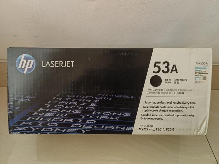 Jual TONER HP LASERJET 53A BLACK (Q7553A) - ORIGINAL - CUCI GUDANG ...