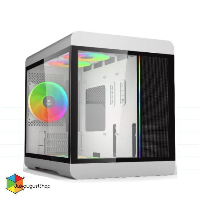 Promo Paradox Gaming T6 - Micro ATX Tempered Glass + 1pcs ARGB Fan ...