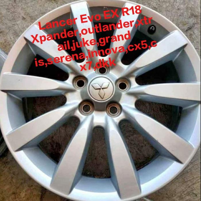Jual velg Lancer Ex 18 xander,outlander,grand is,serena,biante,xtrail ...
