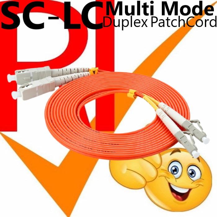 Jual Patch Cord SC-LC Dx 1 M OM2 Patchcord Duplex Multi Mode FO/Fiber ...