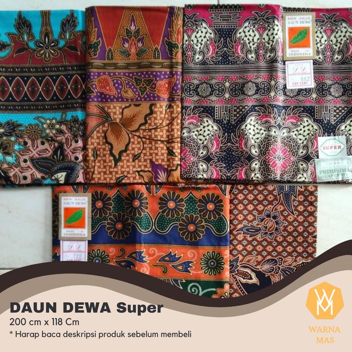 Jual sarung Batik Daun Dewa Super Cap Cent - Jakarta Barat - WarnaMas Official | Tokopedia