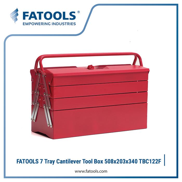 Jual FATOOLS TBC122F 7 Tray Cantilever Tool Box Perkakas Besi 7 Tingkat ...