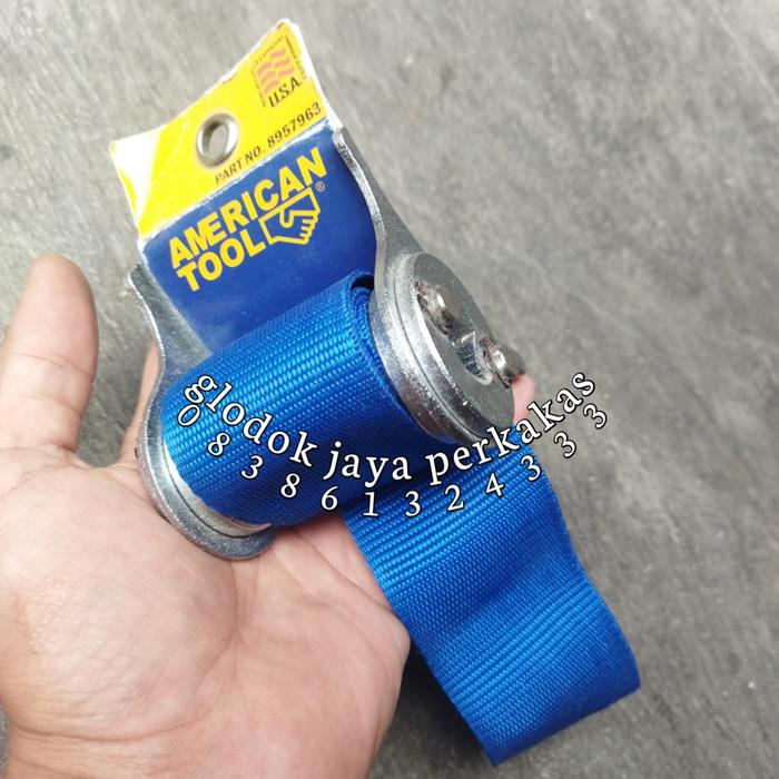 Jual oil filter strap wrench belt kunci filter oli sabuk american tool ...