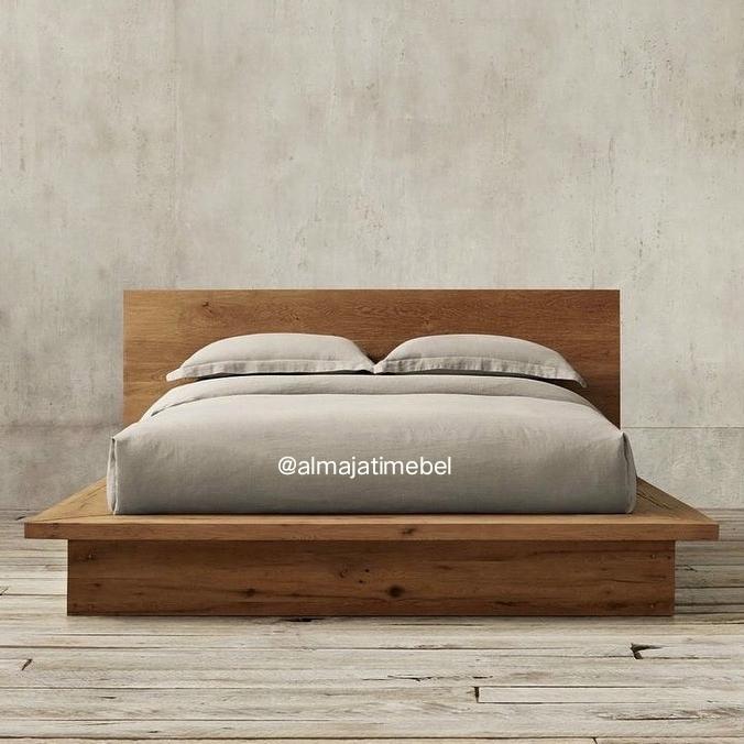 Jual tempat tidur minimalis modern, dipan 180x200, ranjang divan kayu ...