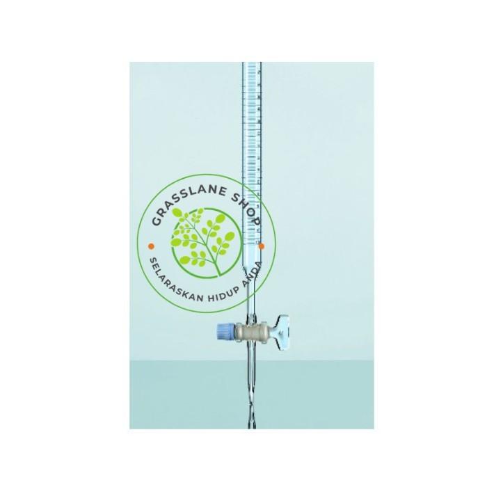 Jual Buret 25 ml Clear With Schellbach Stripe PTFE Key Class AS Duran ...