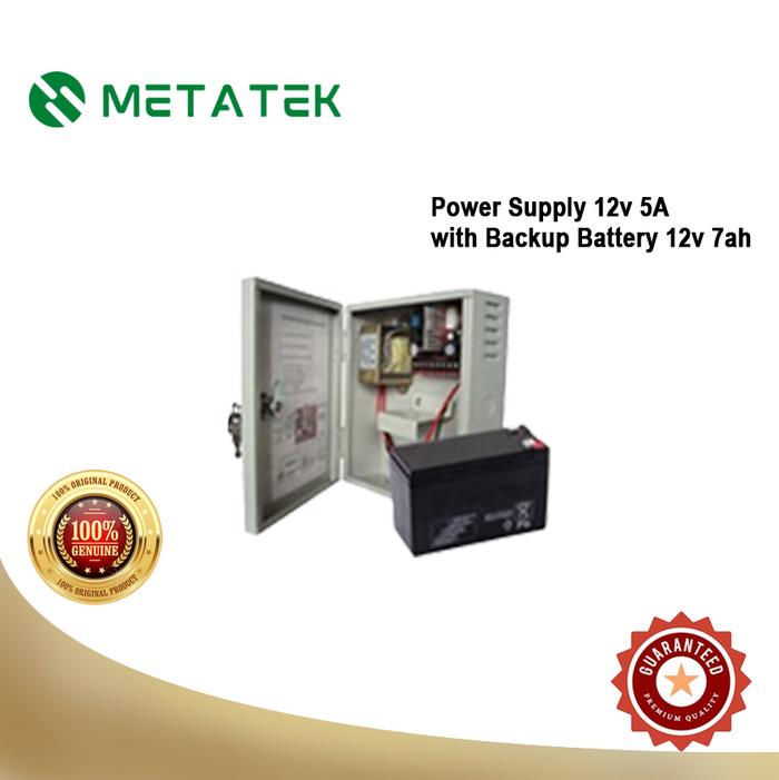 Jual Metatek | Power Supply Set | PSU 12v 5a with Backup Battery 12v ...