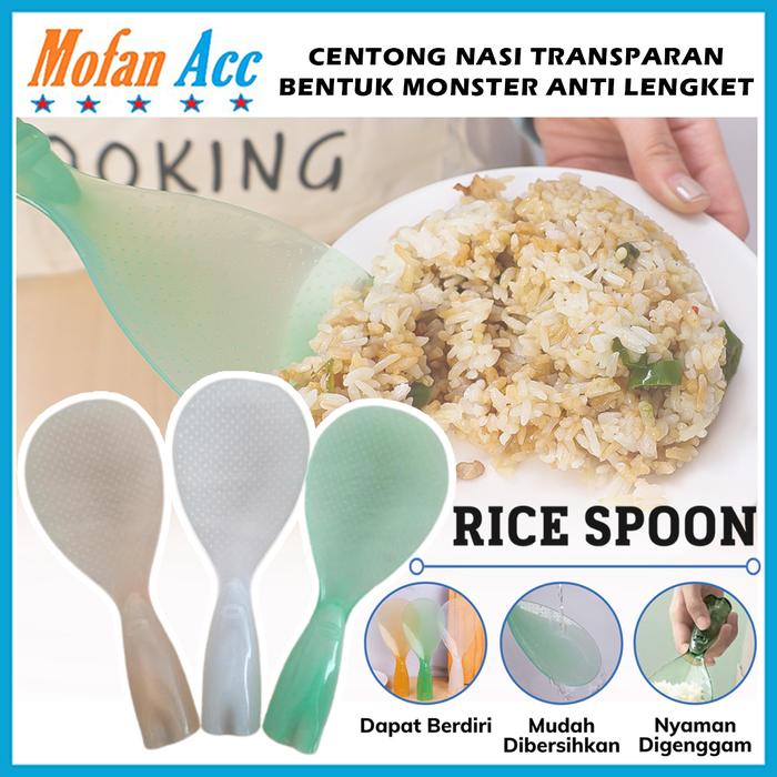 Jual Centong Sendok Nasi Transparan Bentuk Monster Bisa Berdiri Tahan Panas - Jakarta Selatan ...