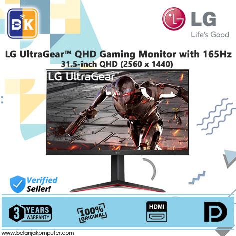 Jual LG 32GN650-B UltraGear QHD Gaming Monitor with 165Hz 31.5-inch ...