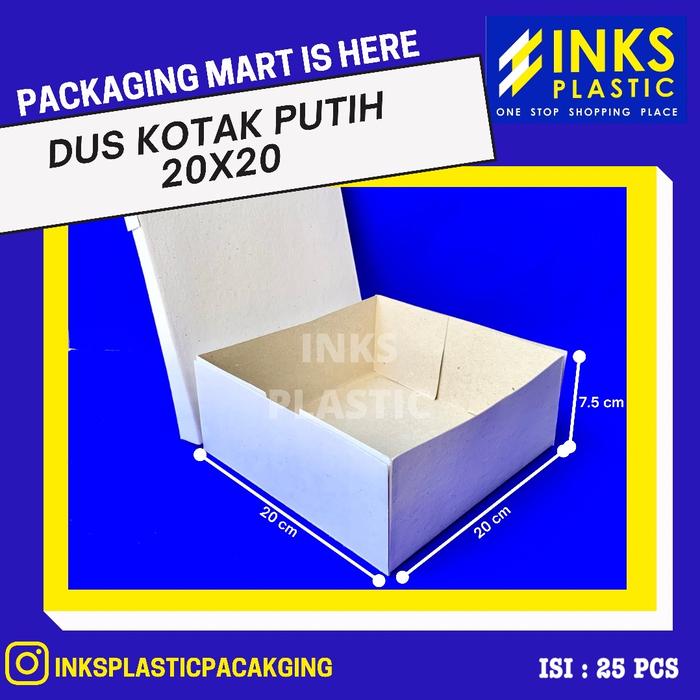 Jual DUS KOTAK 20x20 PUTIH DUS KOTAK NASI KATHERING - Kota Bandung ...