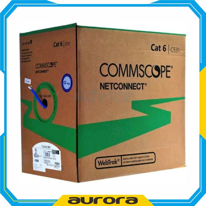 Jual AMP Commscope UTP Cable CAT6 Kabel LAN CAT 6 305m 305 m 1 rol roll ...