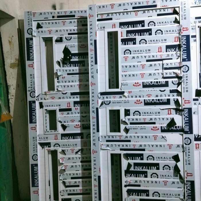 Jual PINTU SPANDREL DOUBLE 8 CM INKALUM / DACON - Putih, 90 x 190 ...