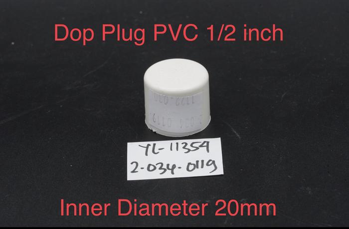 Jual White Dop PVC Tutup Pipa 1/2 Inner Diameter 20mm Plastic End Plug ...
