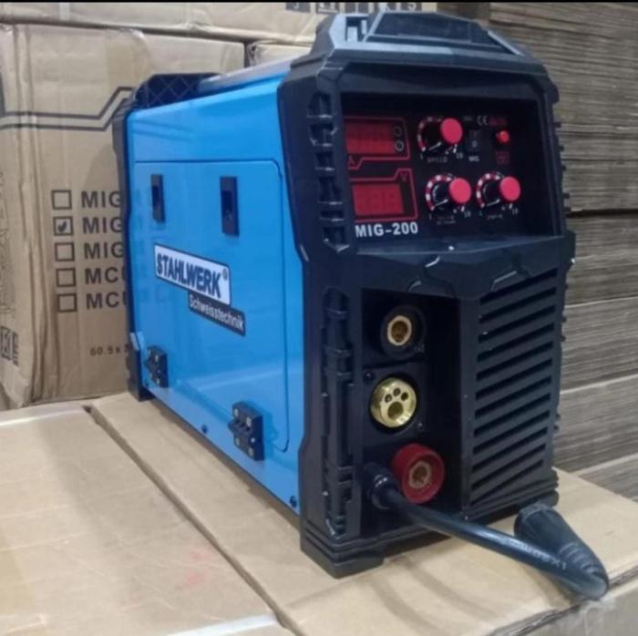 Jual Stahlwerk Mig-200G Mig DC Welding Machine Mesin Las MIG Gas & non ...