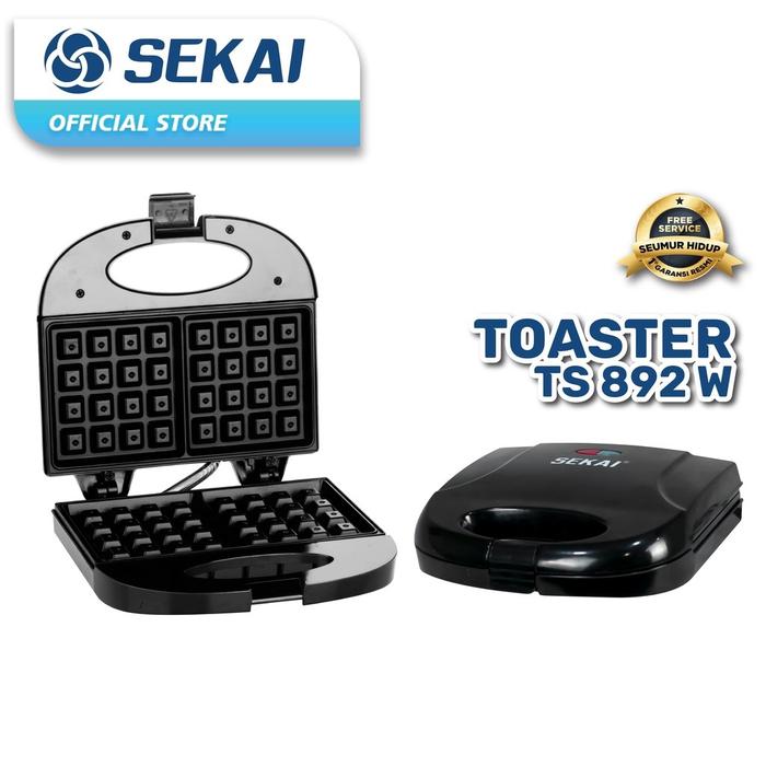 Jual Alat Pemanggang Roti Toaster Sandwich Waffle Maker Sekai Ts 892 Di ...