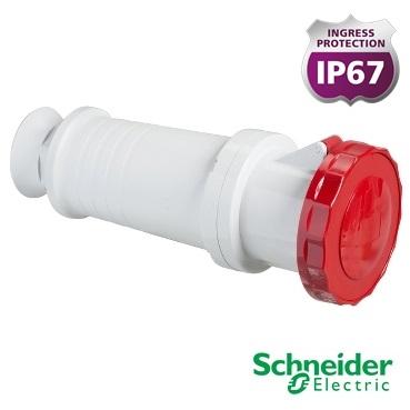 Jual Industrial Wander Socket Merah 5Pin 63A 380-415V IP67 Schneider ...