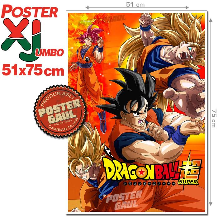 Jual Poster XJumbo DRAGON BALL SUPER #XJFJP456 - ukuran 51 x 75 cm ...