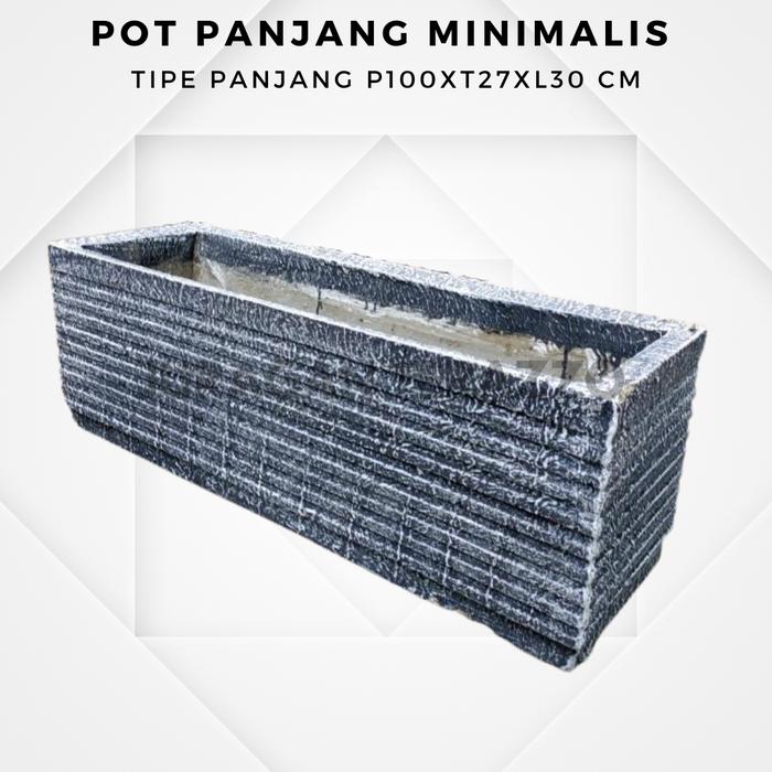 Jual JURAGAN TERAZZO POT BATU ALAM MINIMALIS UNIK - POT PANJANG TANAMAN ...