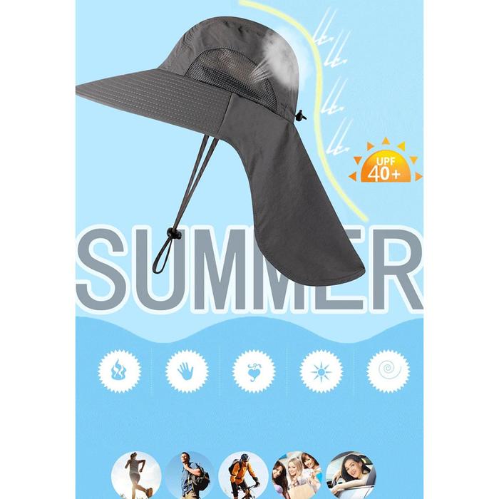 Jual Topi Mancing Anti Panas Waterproof Topi Pancing Bh031 Gray Di ...