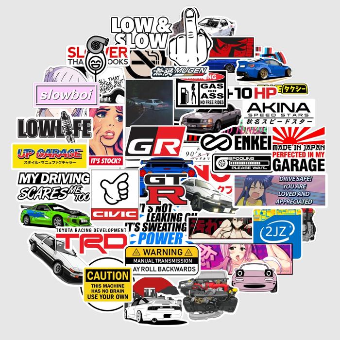 Jual Sticker Tempel Sticker Pack "JDM Ver 2 60pcs" - Kota Sukabumi ...