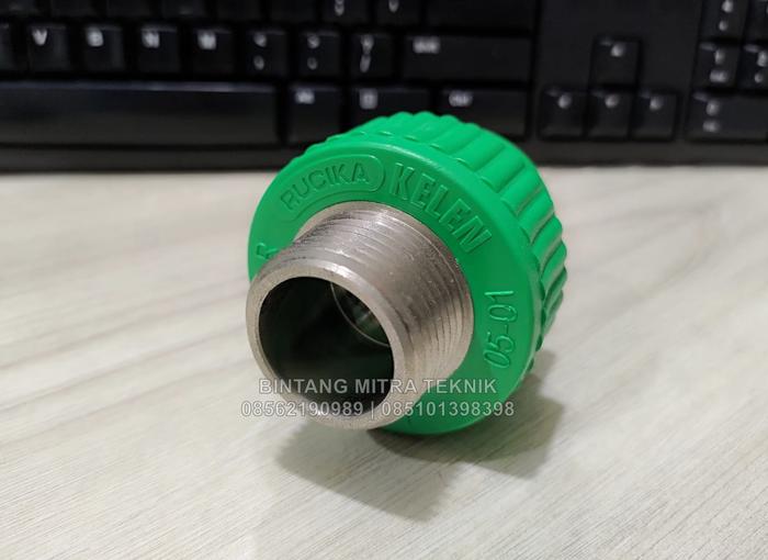 Jual SOK DRAT LUAR PPR RUCIKA 1" INCH GREEN MALE THREAD JOINT SDL 32 MM ...