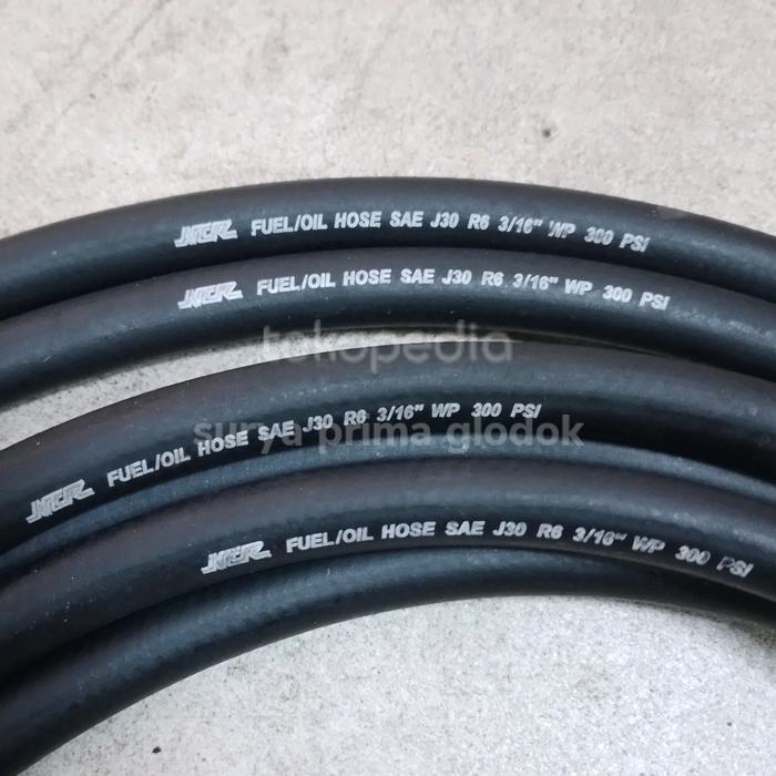 Jual SELANG NCR FUEL/OIL HOSE SAE J30 R6 ID 3/16" WP 300PSI 1 ROLL ...