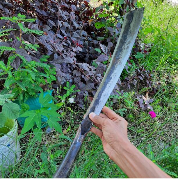 Jual Arit Golok Full Tang Panjang 55 cm Parang Potong Kayu Bambu Pedang ...