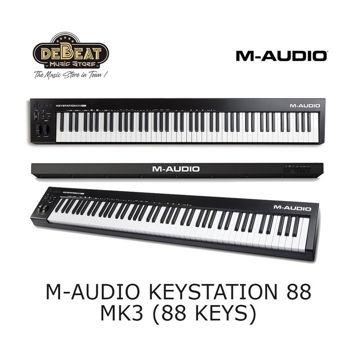 Jual M-Audio Keystation 88 MK3 88 Key Semi-Weighted USB-Midi Controller ...