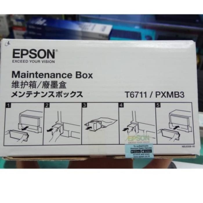 Jual Maintenance Box Epson T6711 / PXMB3 ORIGINAL FOR WF7610 WF7611 ...