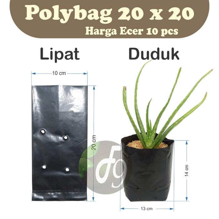 Promo Polybag 20x20 Per 10 pcs - plastik polybag polibag semai tanaman ...