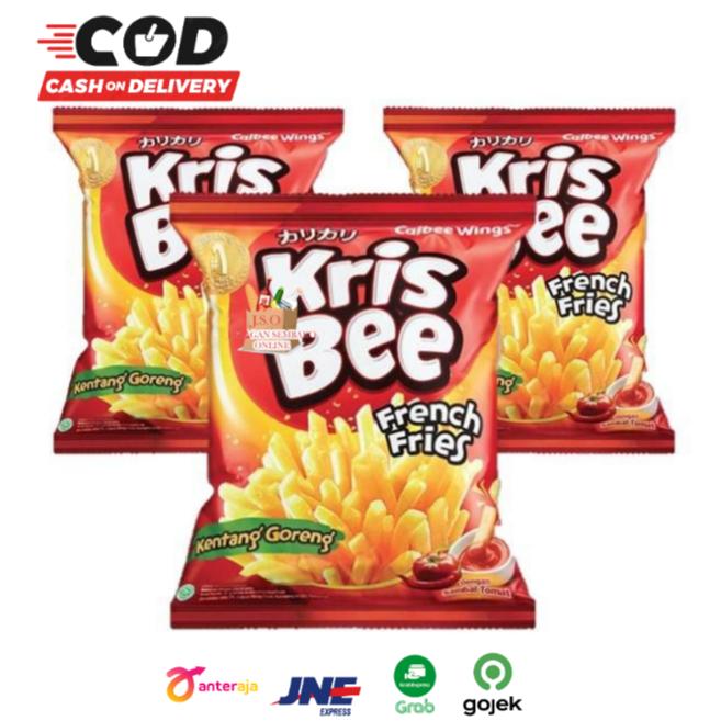 Jual Kris Bee French Fries Kentang Goreng 9gr Eceran Snack Cemilan Anak ...