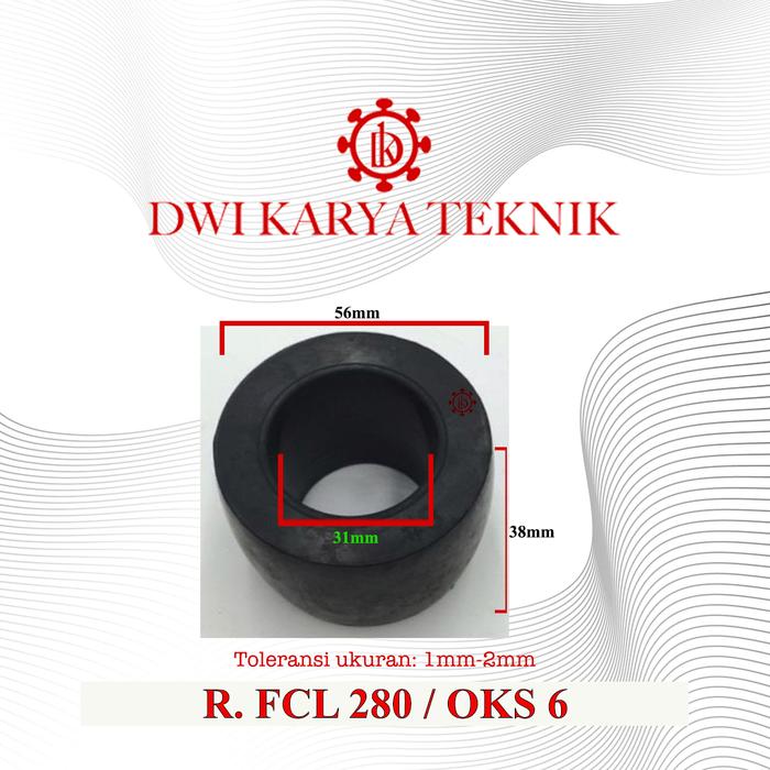 Promo 100%NBR KARET FCL 280 F6 KARET F6 fcl6 #6 rubber coupling FCL - Kota Surabaya - Dktsby ...