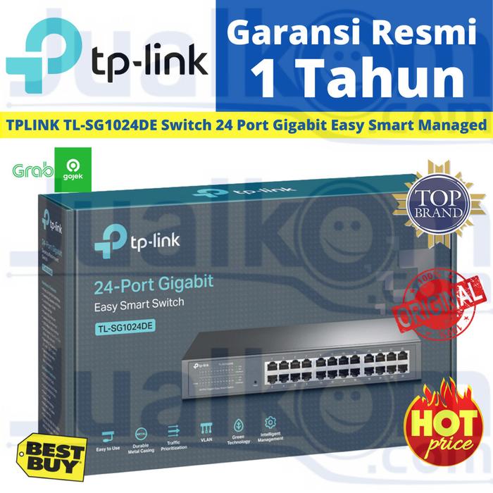 Jual TPLINK TL-SG1024DE Switch 24 Port Gigabit Easy Smart Managed ...