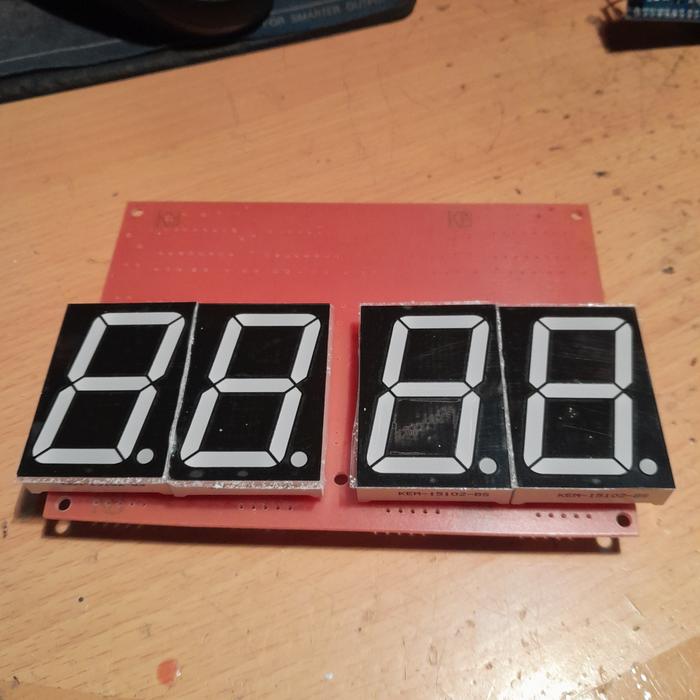 Jual PCB Arduino Driver 74HC595 595 seven segment 1.5 inch 4 digit ...